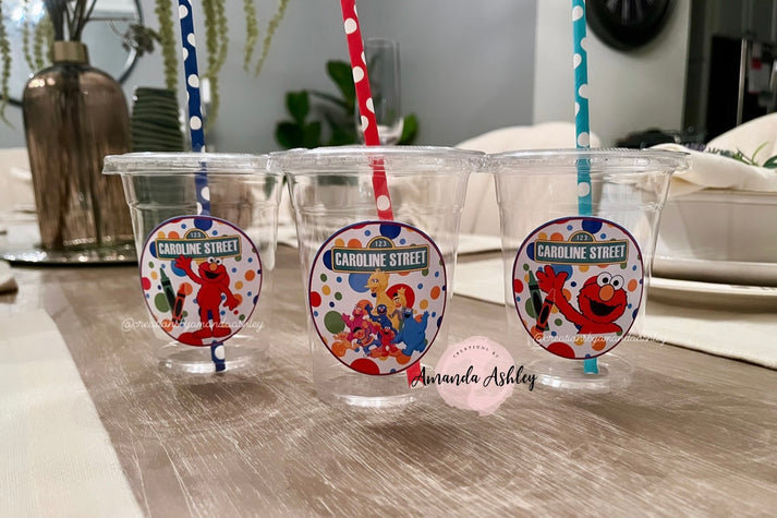 Sesame Street Party Cups – Creations By Amanda Ashley