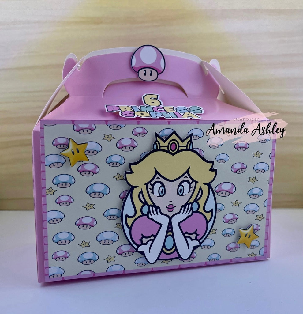 Princess Peach Favor Boxes – Creations By Amanda Ashley