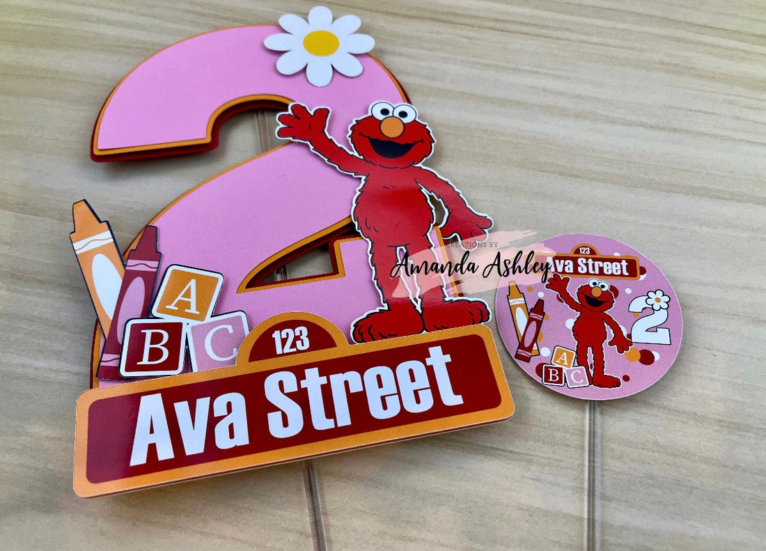 Elmo Cake Topper – Creations By Amanda Ashley