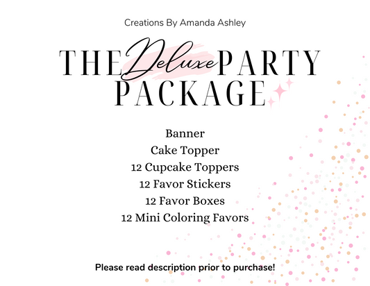 Party Packages – Creations By Amanda Ashley