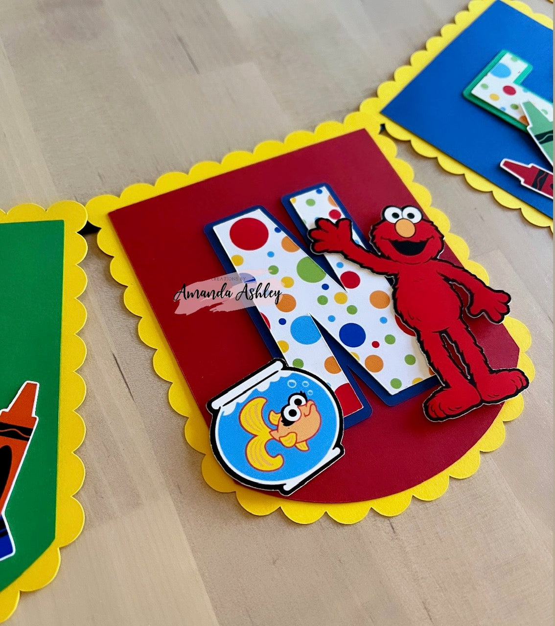 Sesame Street Elmo Birthday Banner – Creations By Amanda Ashley